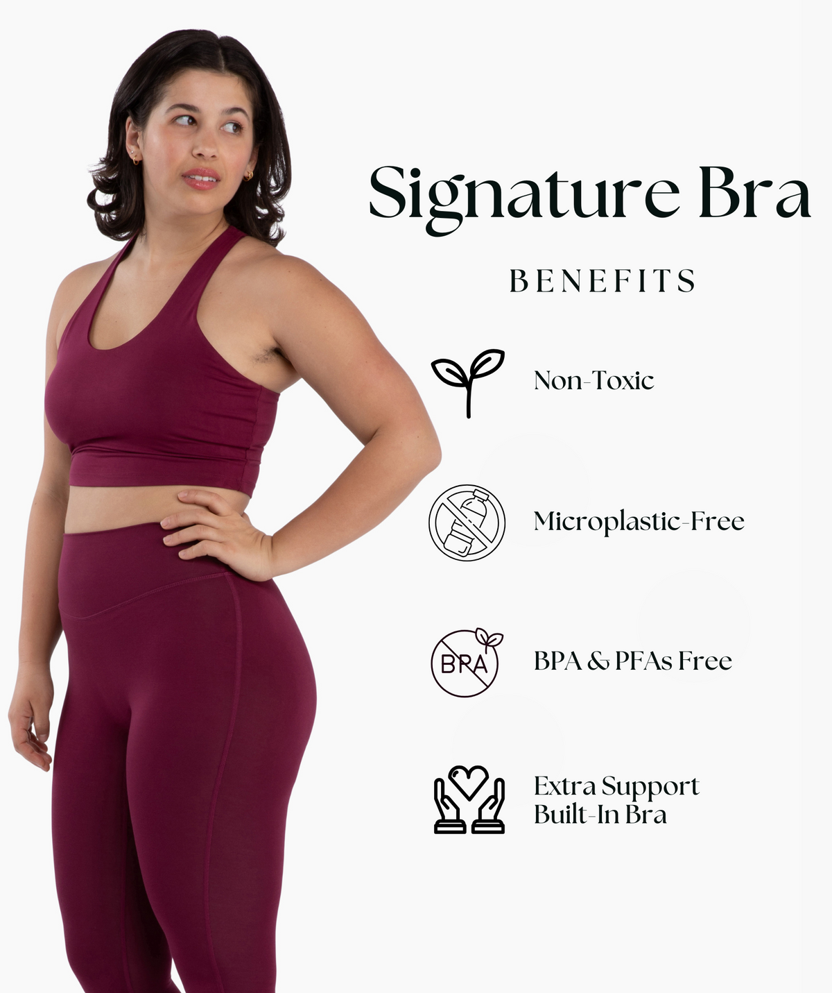 Signature Bra - Microplastic-Free Sustainable Activewear for Women